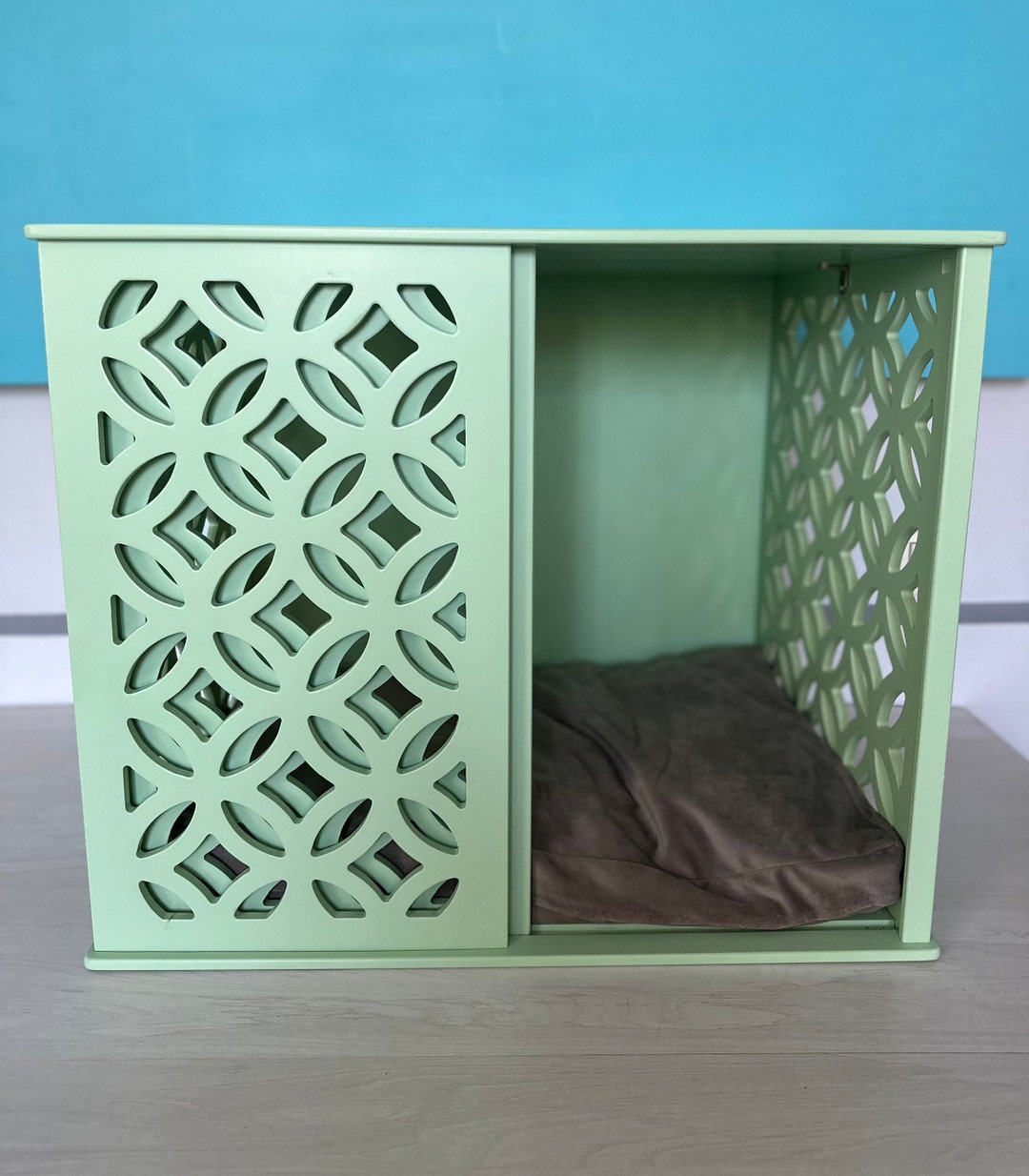 Modern Dog Kennel Wooden Dog Kennel Dog Crate Furniture Cozy Space for ...