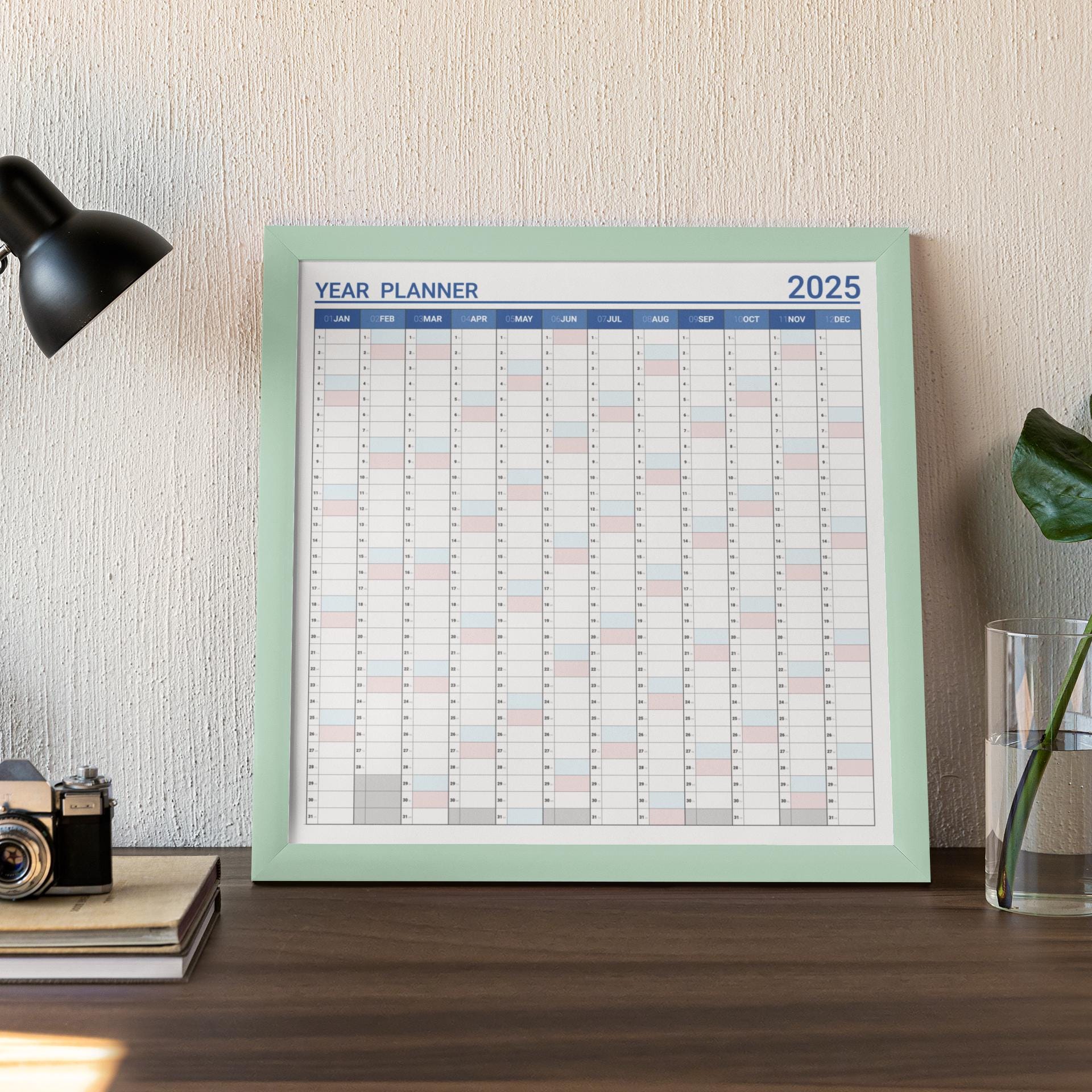 Calendar 2025 Planner A4 PDF Printable. Clear and Easy to Use, Included ...
