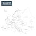 Digital Europe Map Full Color With States Printable Poster Large Size ...