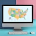 Digital USA Map Full Color With States Printable Poster Large Size and ...
