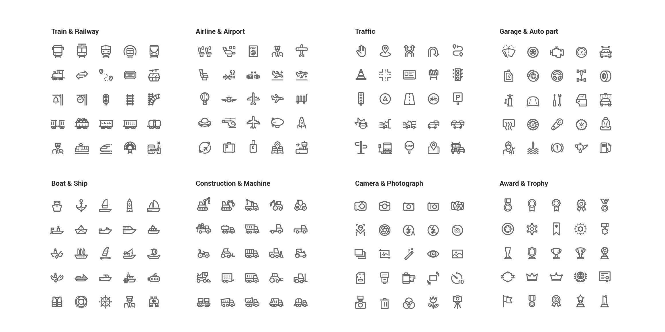 1500 SVG Line Icons Pack. Universal Icon Bundle. Unique and Easy to Use ...