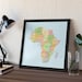 Digital Africa Map Full Color With States Printable Poster Large Size ...