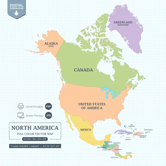 United States Map Pdf Color