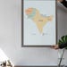 Digital South Asia Map Full Color Printable Poster Large Size and A4 ...