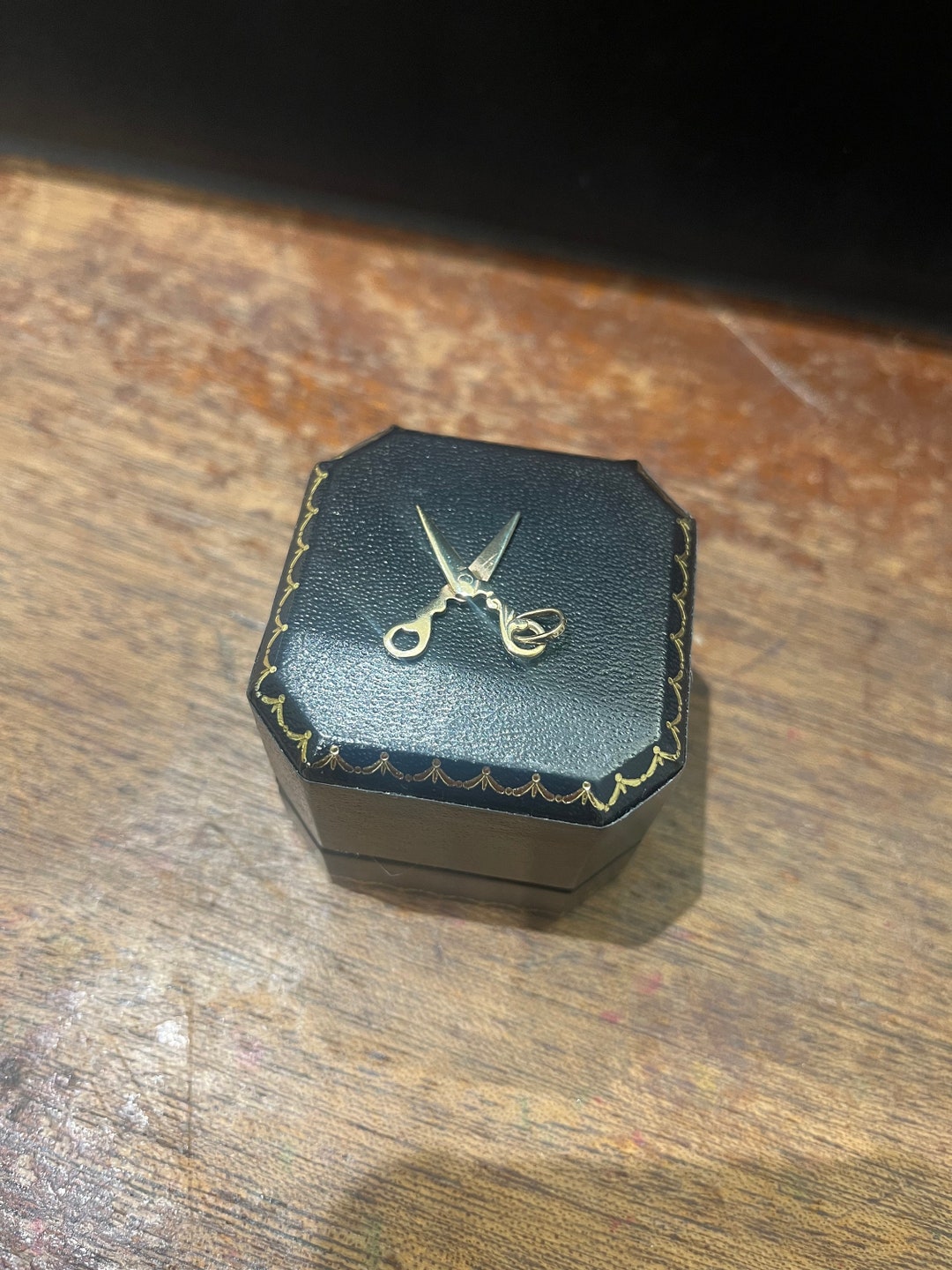 9ct Yellow Gold Vintage Scissors Charm for Charm Bracelet or Pendant - Etsy