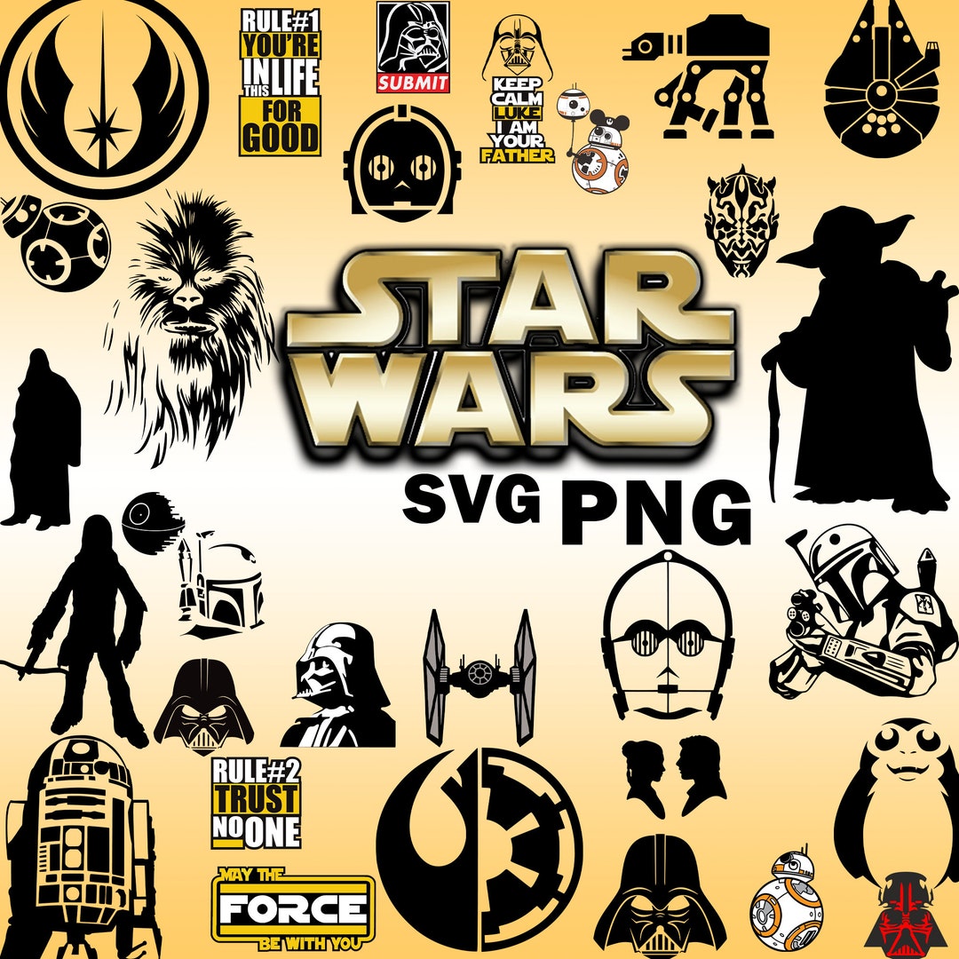 Star Wars Svg, Bundle, Star Wars Png, Svg Files for Cricut, Darth Vader ...