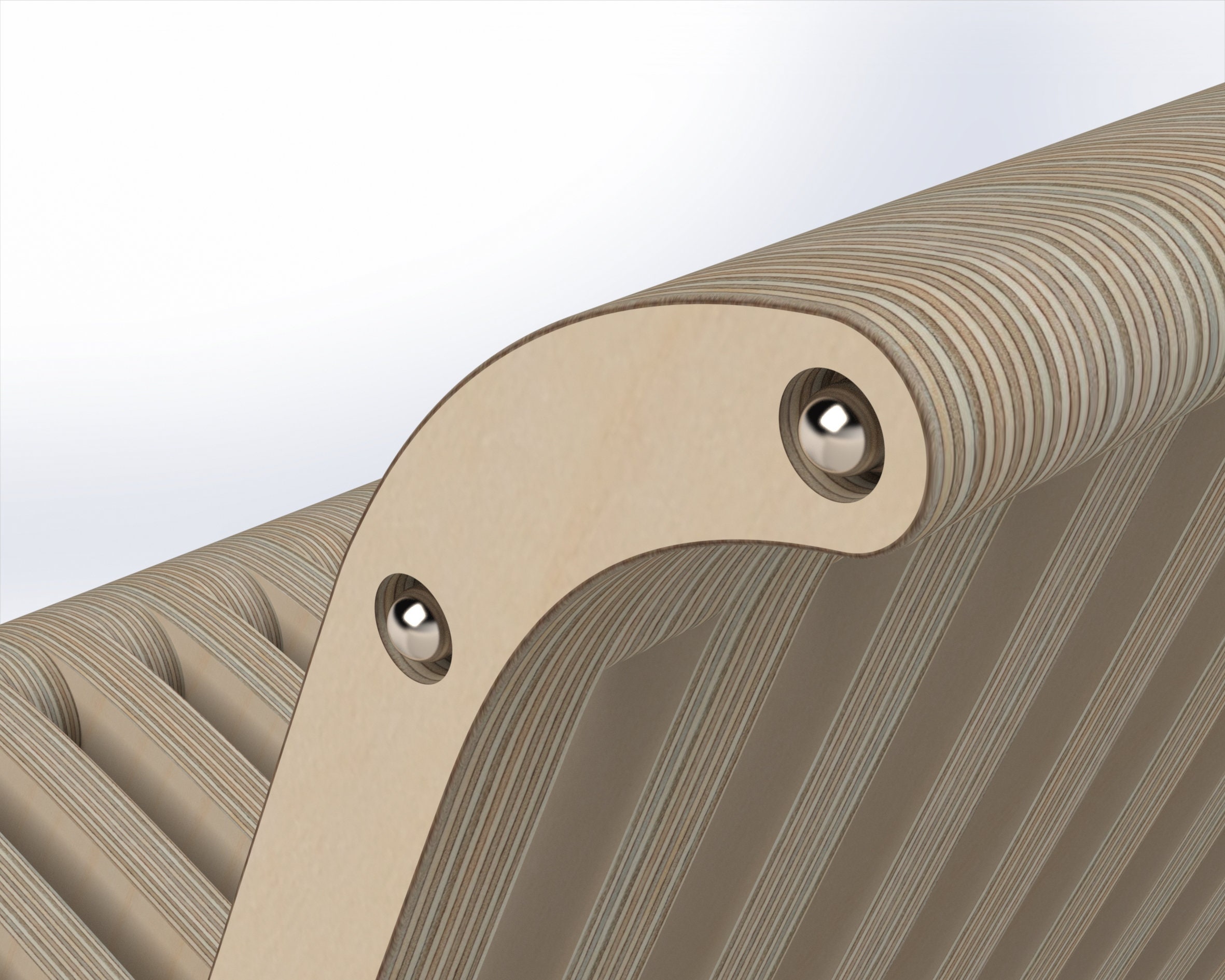 The ‘meldon’ Chair CNC Cutting Files, Plywood Furniture Plans (digital ...