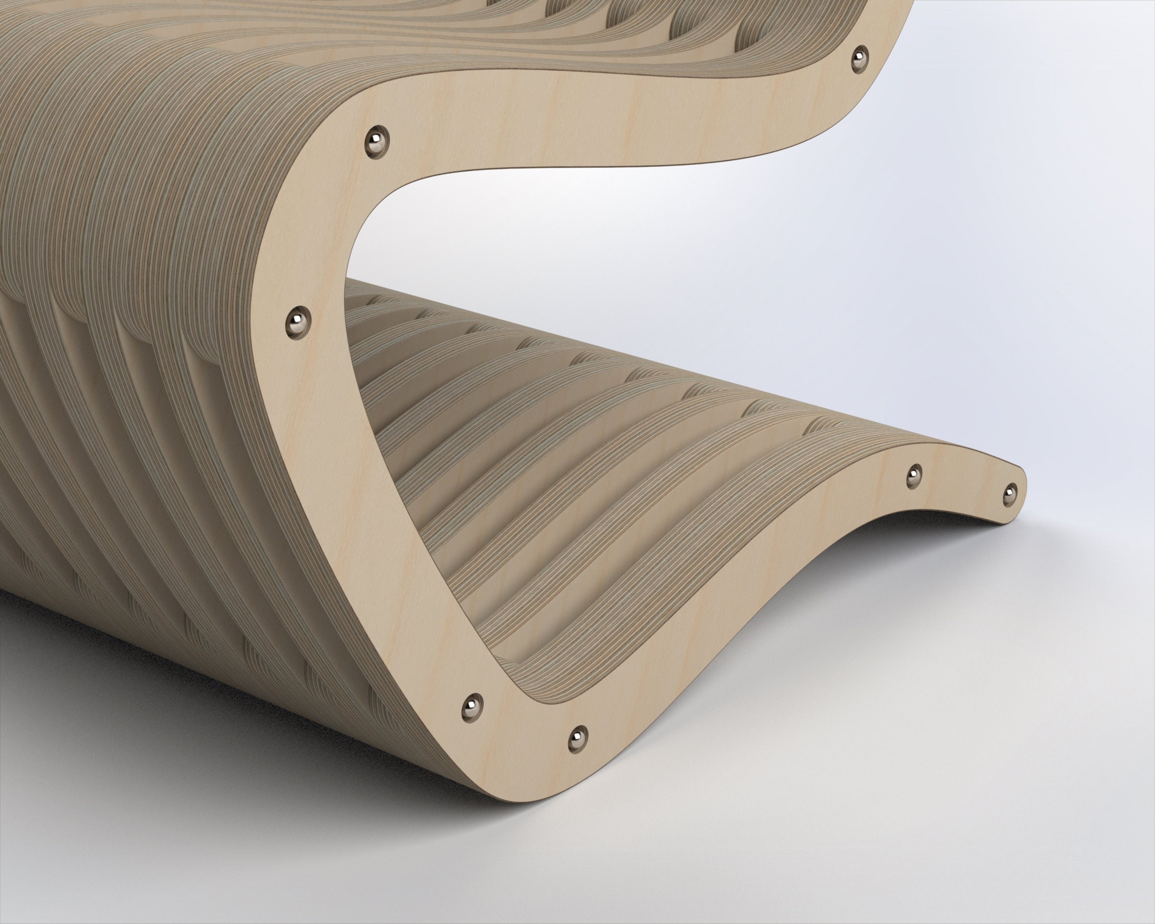 The ‘meldon’ Chair CNC Cutting Files, Plywood Furniture Plans (digital ...