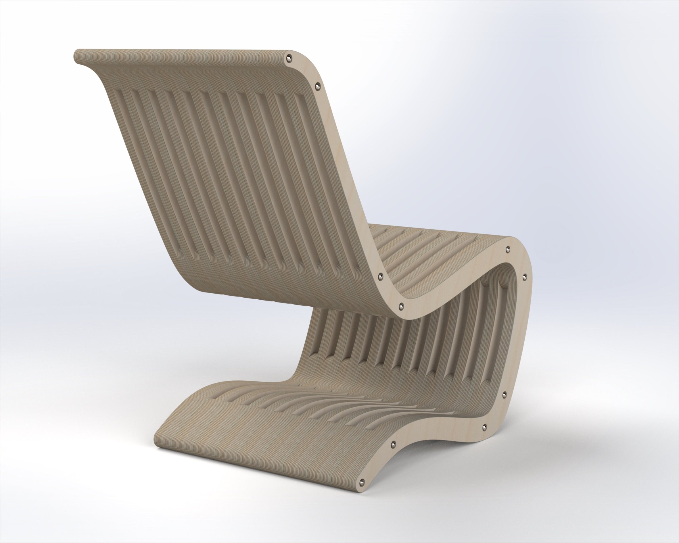 The ‘meldon’ Chair CNC Cutting Files, Plywood Furniture Plans (digital ...