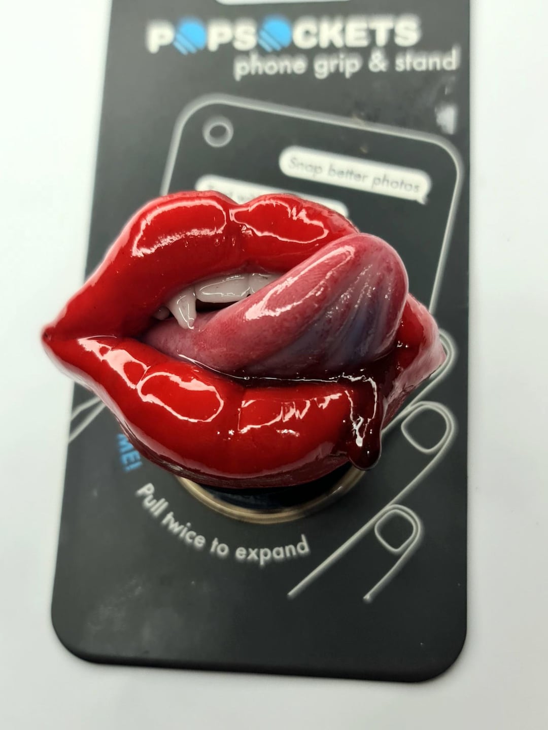 Vampire Lips Phone Grip: Custom Handmade Magsafe Popsockets - Etsy