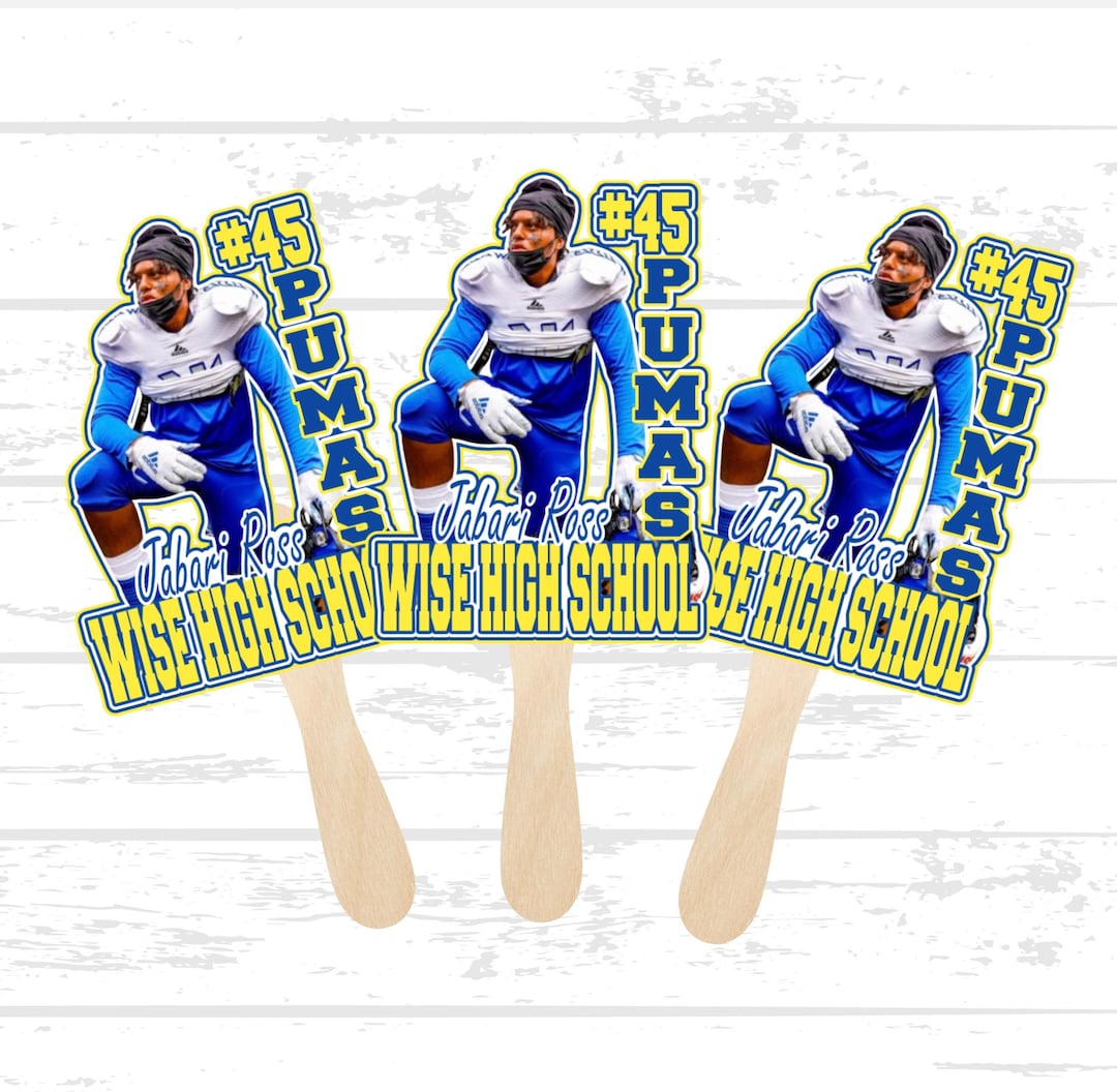 Personalized Sports Fan: Custom Team Handheld Fan, Senior Night, 2026 ...