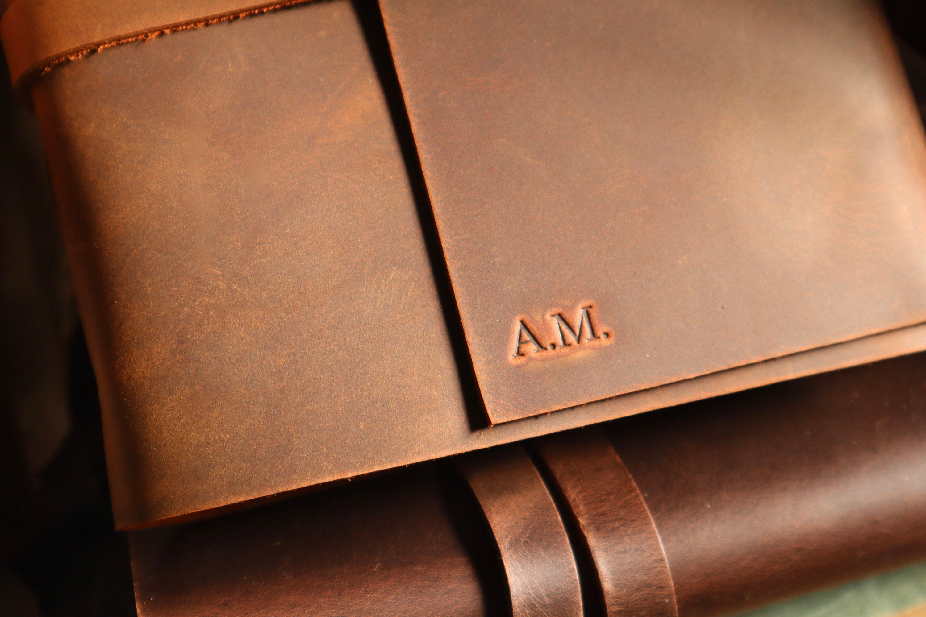 Handmade Personalised Leather Journal, Vintage Leather Notebook, Travel ...