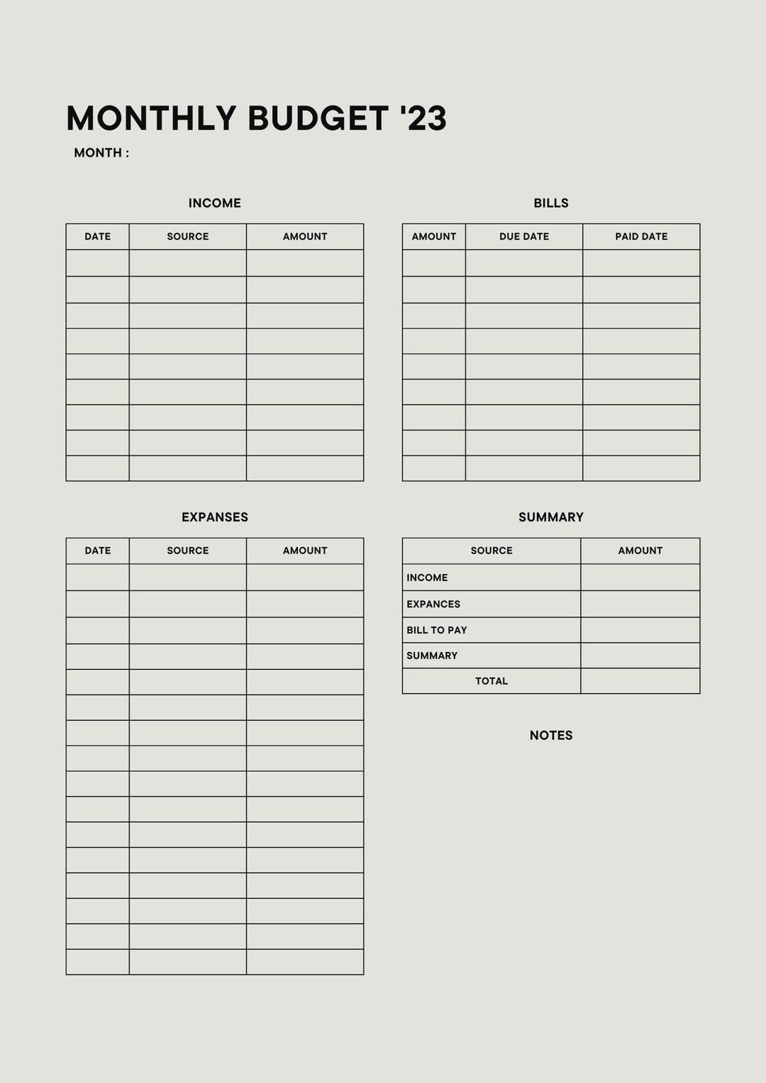 Budget Planner, Monthly Budget, Money Saver, Budget Boss, Monthly Money ...