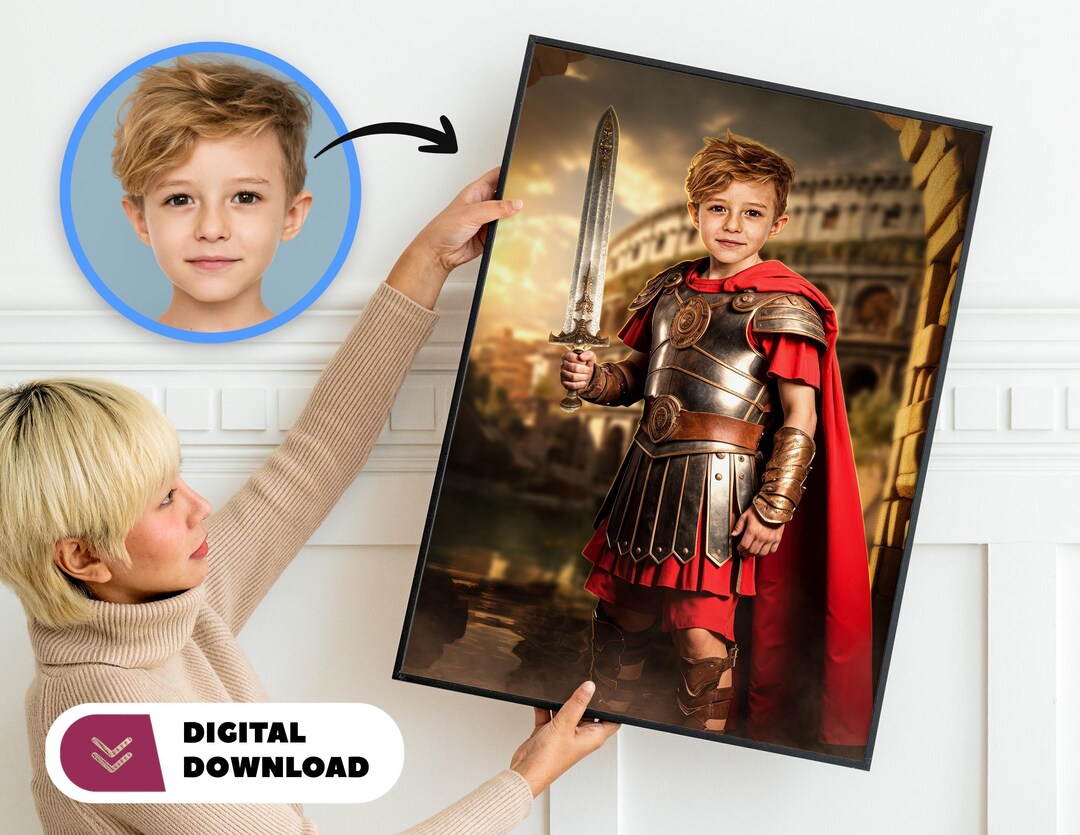 Gladiator Portrait - Praetorian Personalized Portrait - Print From ...