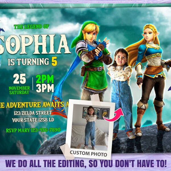 Zelda Invitation - Etsy