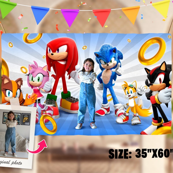 Sonic Birthday Banner - Etsy