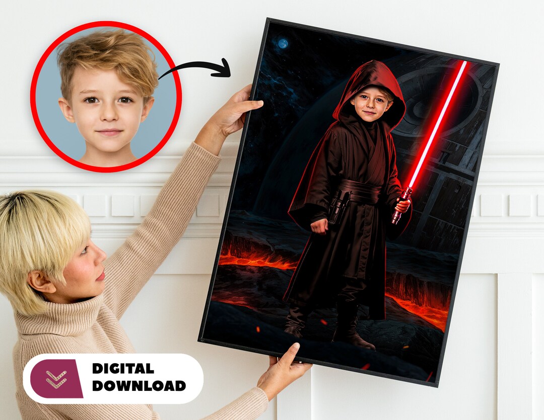 Lord Sith Portrait Lord Sith Personalized Portrait Print From Photo ...