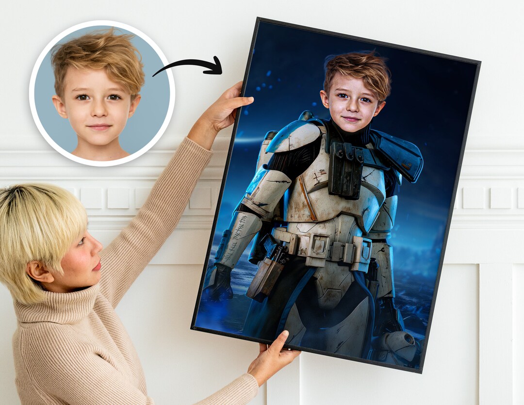 Custom Captain Rex Portrait Clone Trooper Personalized Portrait Print ...