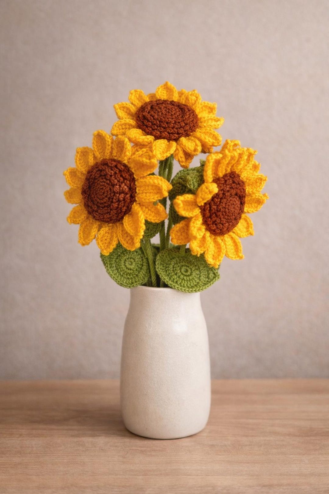 Handmade Crochet Sunflower - Everlasting Flower - Gift or Home Decor ...