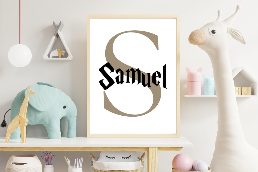 Custom Harry Potter Themed Print Personalized Wizard Name Art, Hogwarts ...