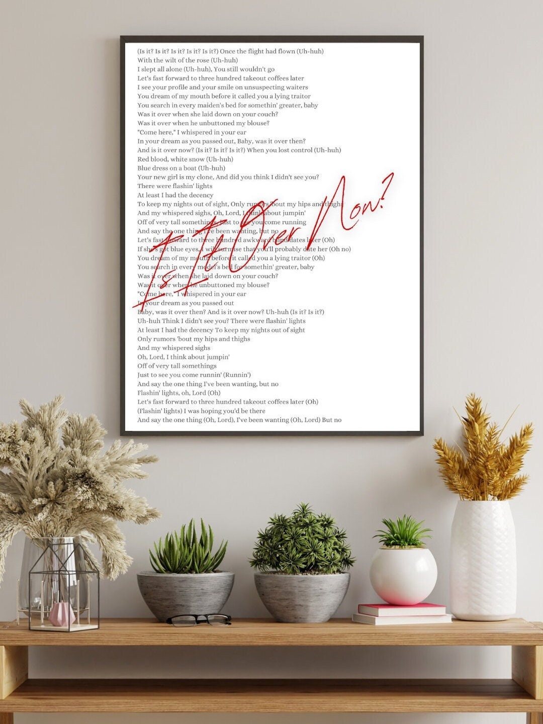 Is It Over Now taylor's Version from the Vault Lyrics - Etsy