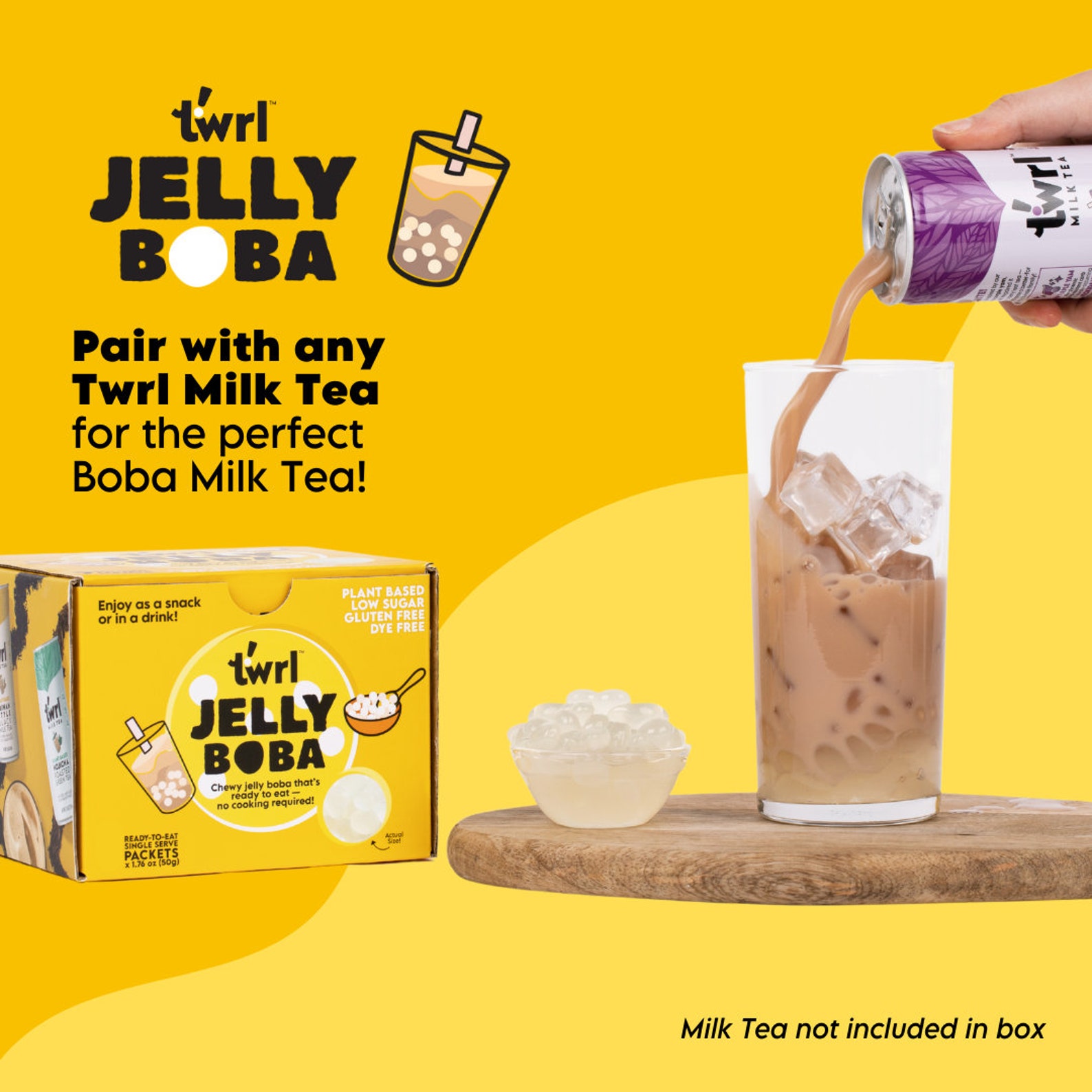 Twrl Crystal Boba 6-pack - Instant Low Calorie Boba Toppings - Etsy