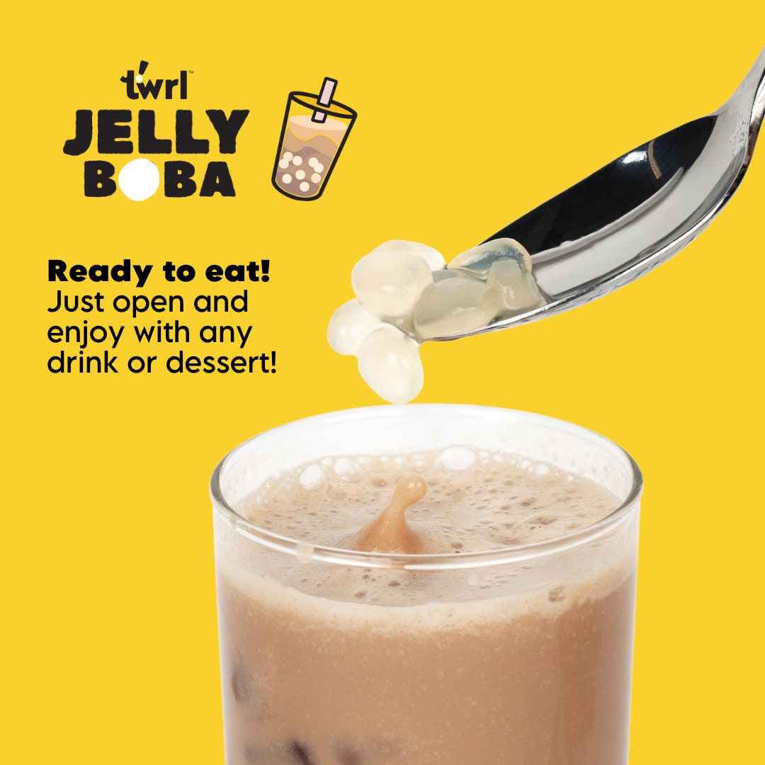 Twrl Crystal Boba 6-pack - Instant Low Calorie Boba Toppings - Etsy