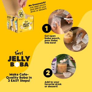 Twrl Crystal Boba 6-pack - Instant Low Calorie Boba Toppings - Etsy