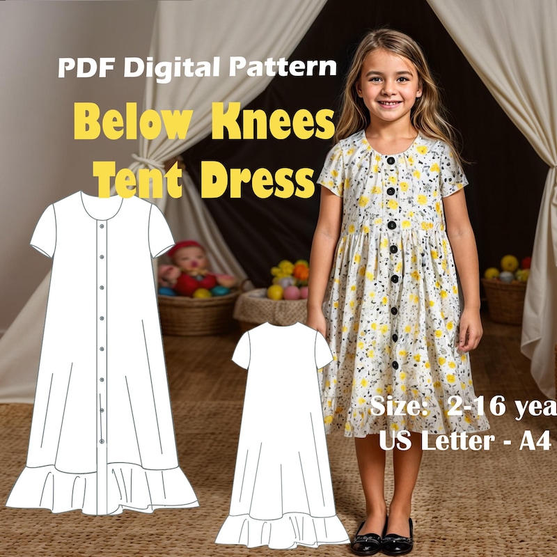 Kids Dress Pattern - Etsy