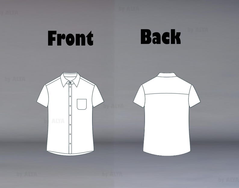 Boy's Short Sleeve Shirt Sewing Pattern: Classic Button-up (PDF Pattern ...