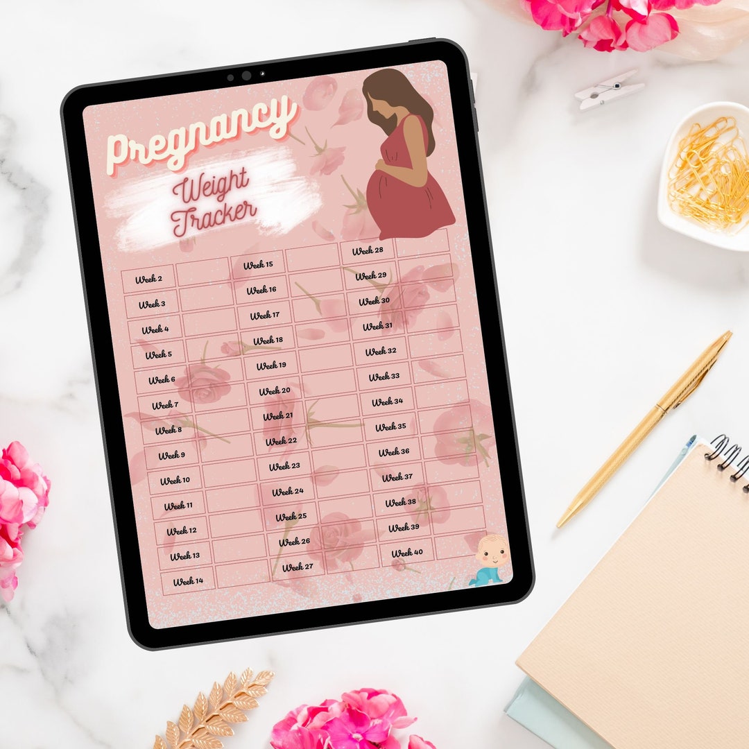 Pregnancy Weight Tracking Printable: Monitor Your Maternal Wellness ...