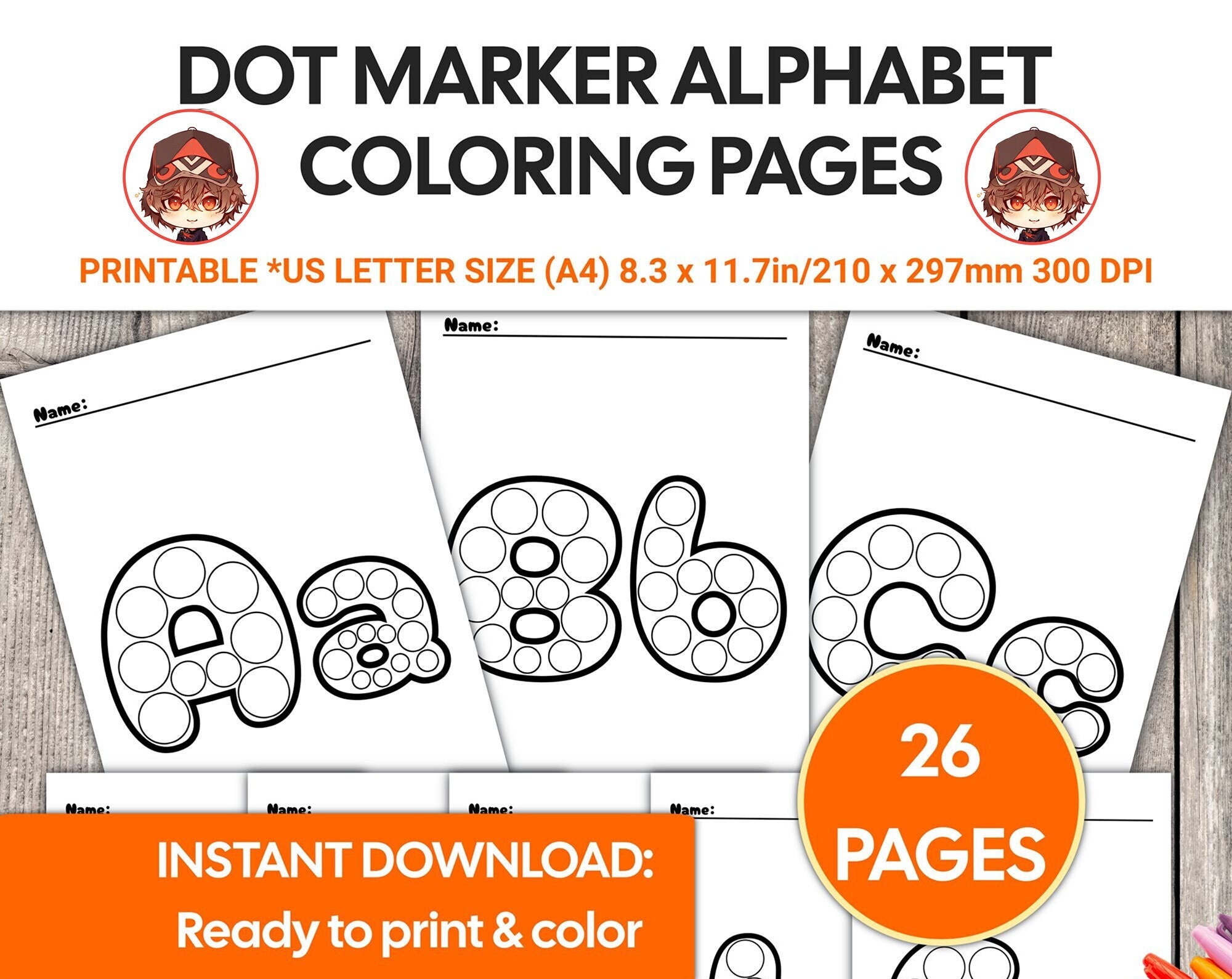 Dot Marker Activity Pages, ABC Dot Coloring Pages, Alphabet Dot ...