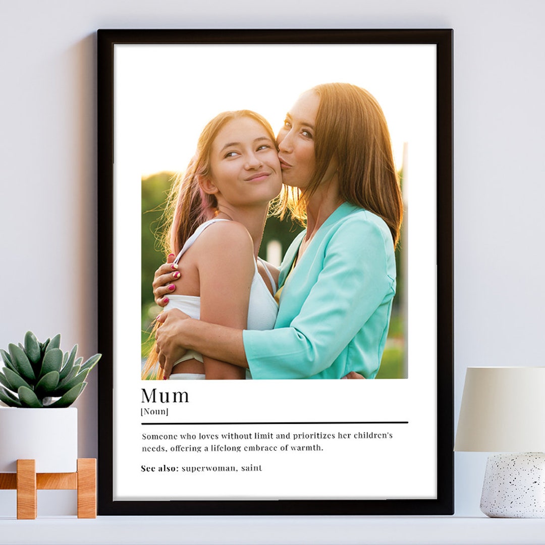 Personalized Photo Definition Print – Loving Mum Gift - Etsy