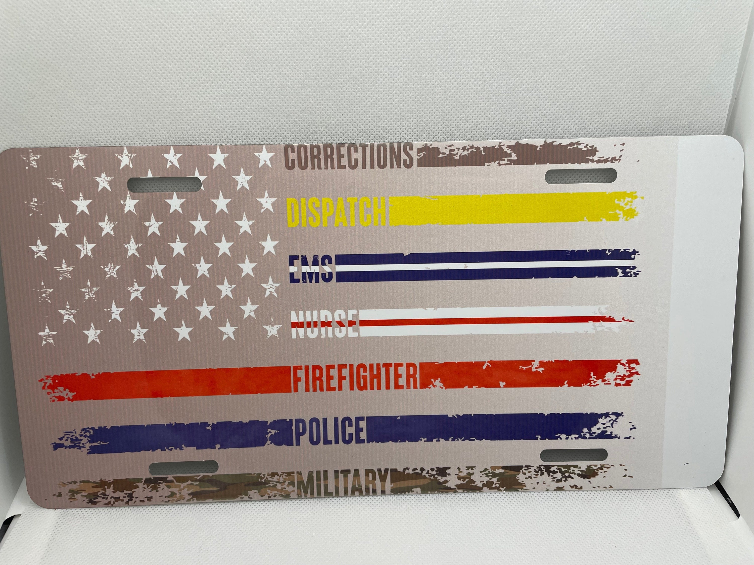 Vehicle License Plate First Responders - Etsy