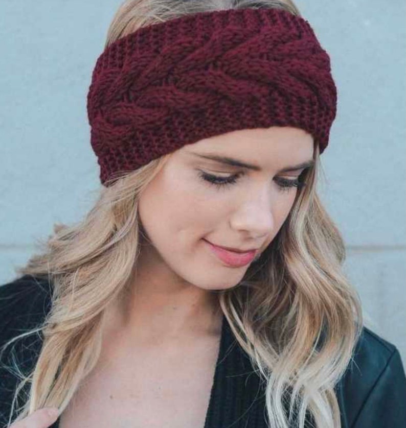 Hand Knitted Headband. Different Colors. - Etsy