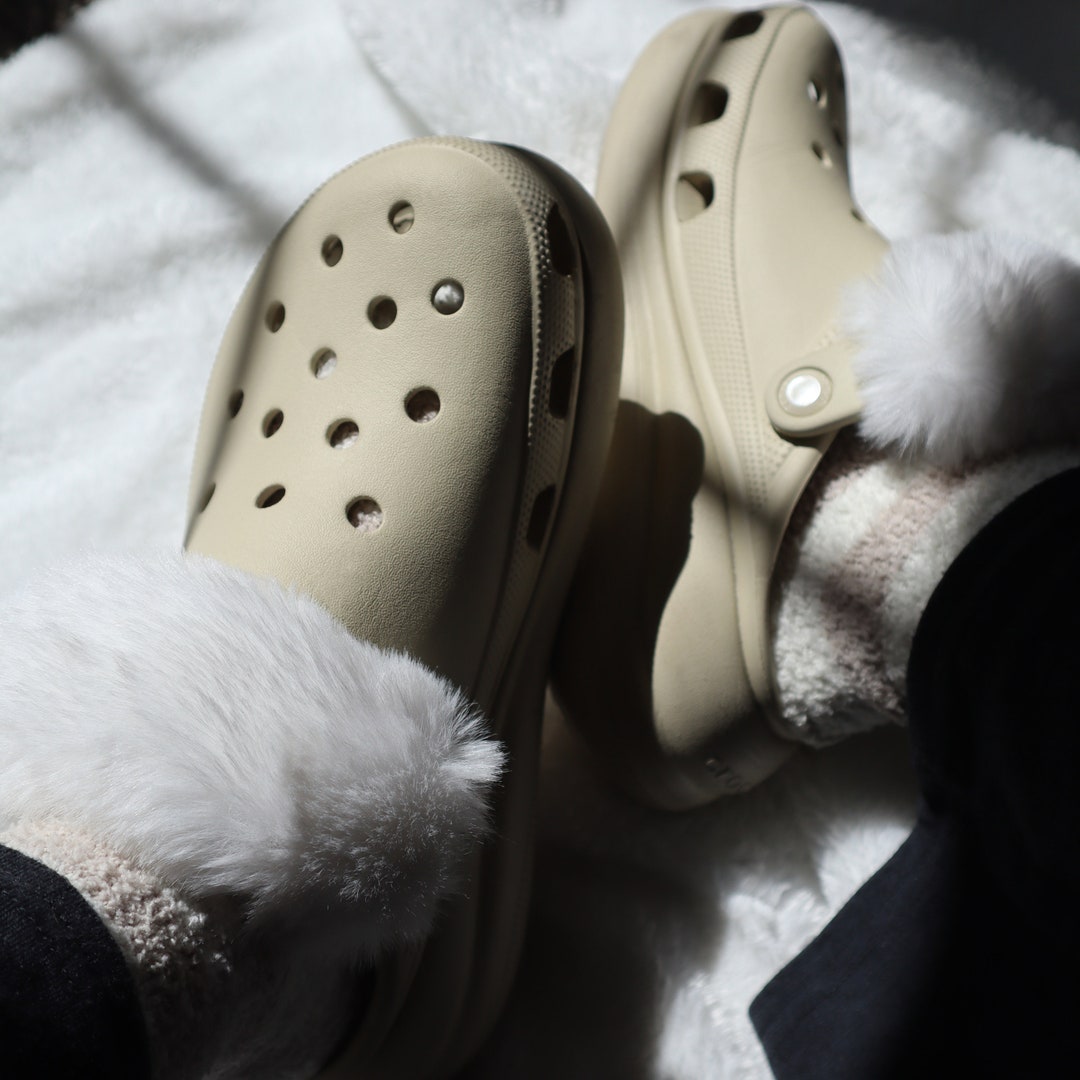 CLOUD FLUFF | Fluffy Collection | Scrunchies for Strap Shoe | White ...