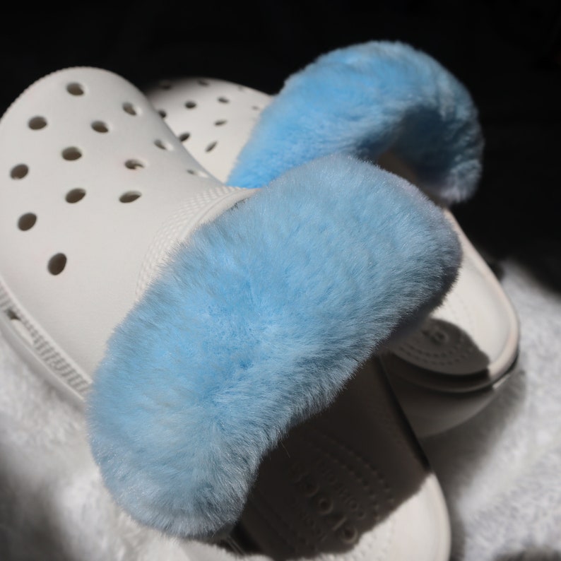 BLUEBELL FLUFF Fluffy Collection Scrunchies for Strap Shoe Faux Fur ...