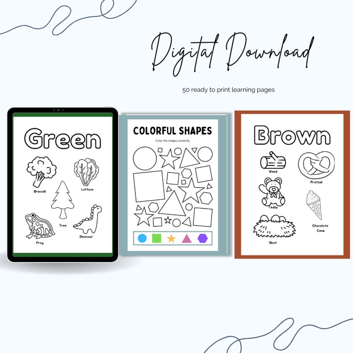 16 Color Activity Sheets Colour Printable Teacher Resource Homeschool ...