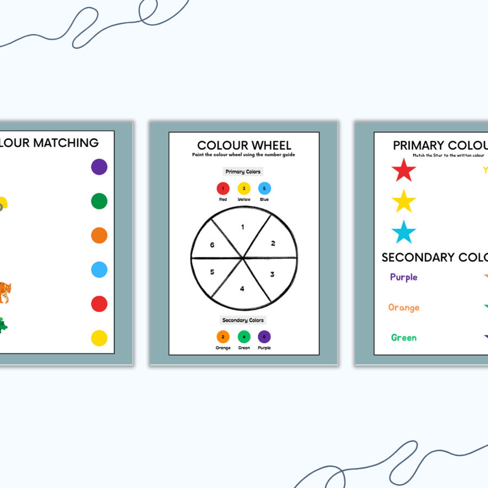 16 Color Activity Sheets Colour Printable Teacher Resource Homeschool ...