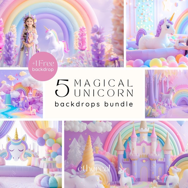 Unicorn Backdrop - Etsy