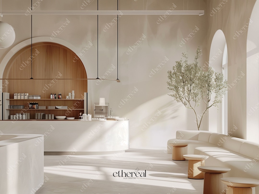 Elegant Cafe Zoom Background Perfect for Virtual Meetings & Online ...