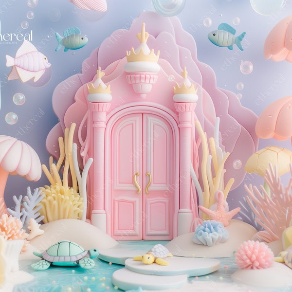 Mermaid Backdrop - Etsy