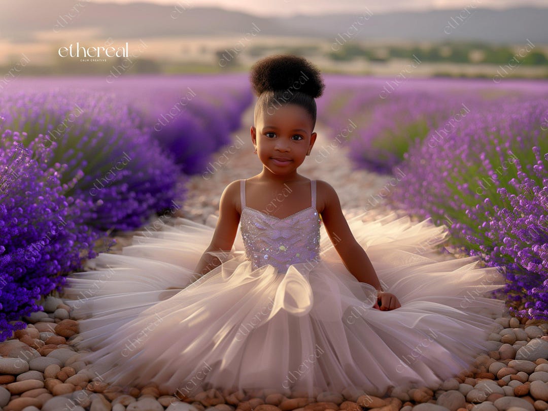 Dreamy Lavender Field Digital Backdrop Spring Photography & Flower ...