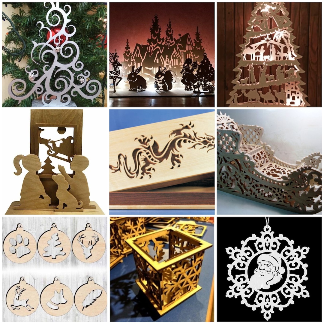 25 Laser Cutting Projects for Christmas Decoration, Gifts.. - Etsy