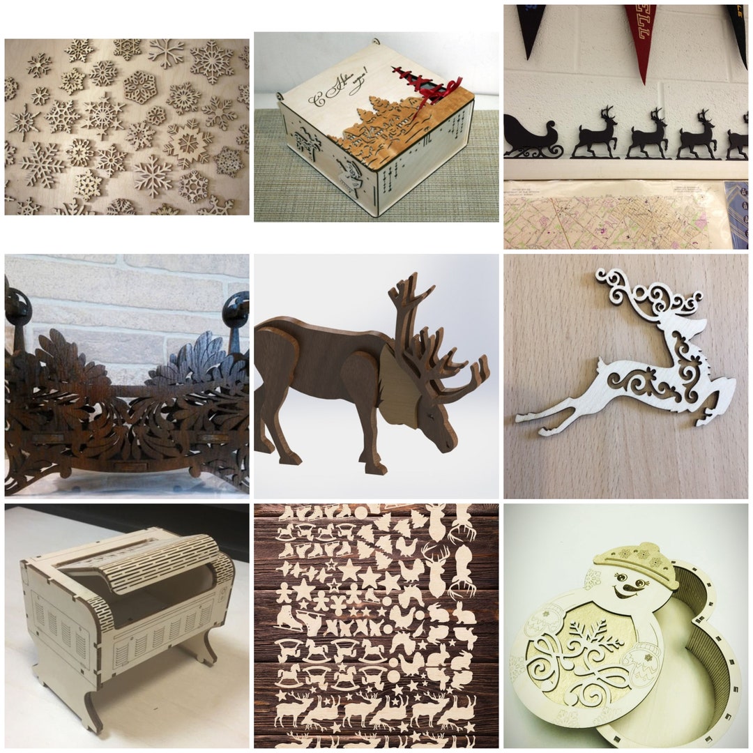 25 Laser Cutting Projects for Christmas Decoration, Gifts. - Etsy