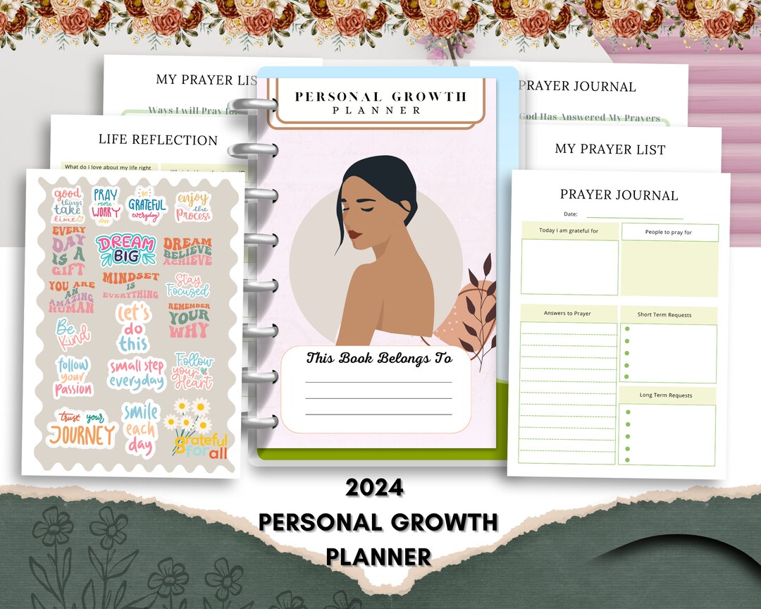Personal Growth Planner Template, Personal Growth Workbook, Personal ...