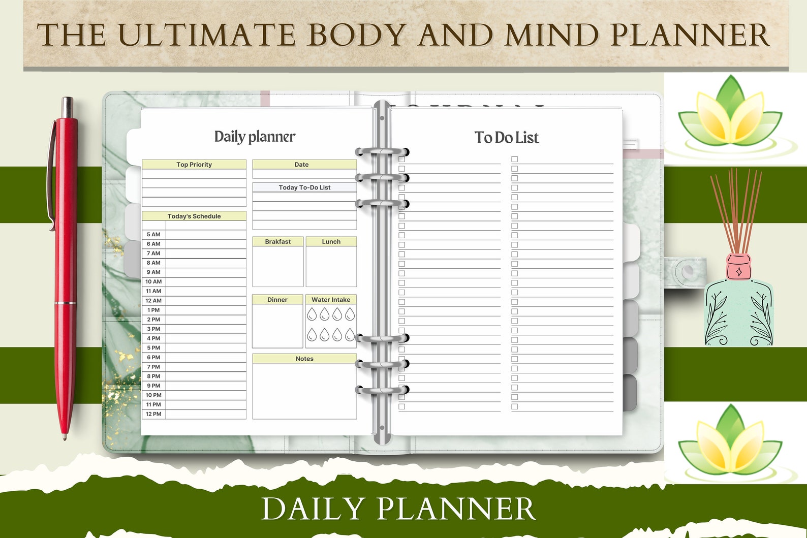 2024 Daily Planner, 2024 Daily Planner, Daily Digital Planner, Daily ...