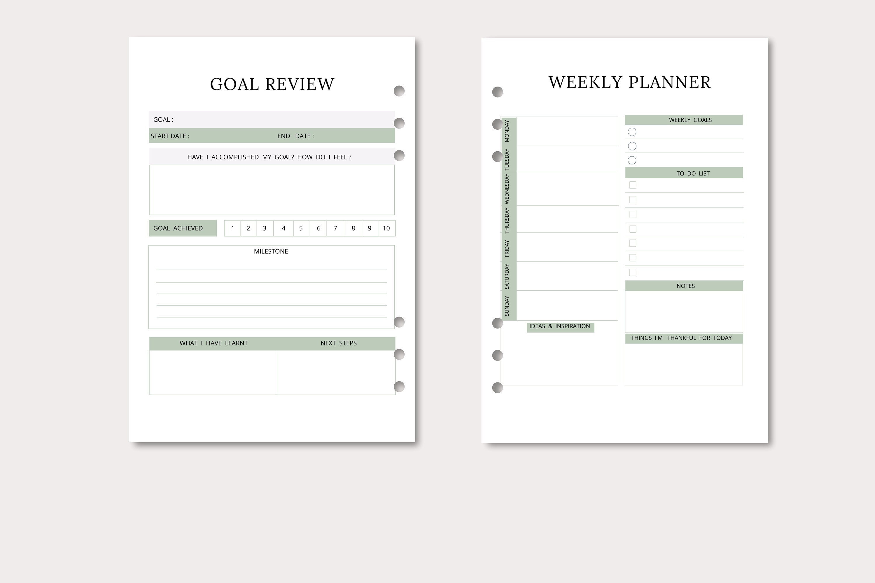 Personal Growth Planner Template, Personal Growth Workbook, Personal ...