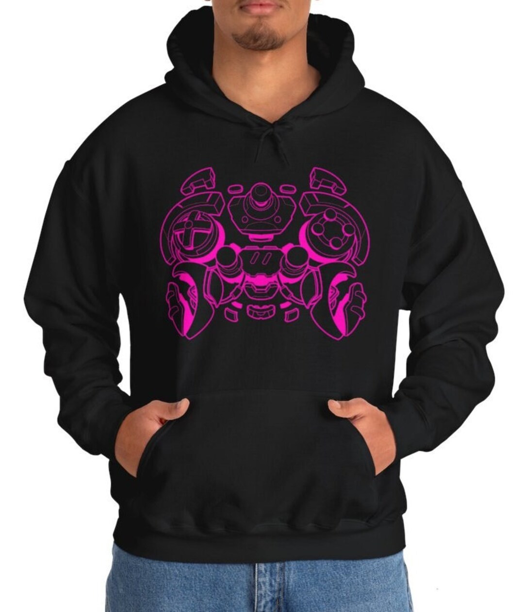 Pink EX Controller Hoodie - Etsy