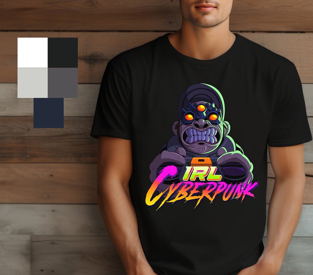 IRL Cyberpunk Unisex Gamer T-shirt, Gifts for Gamers, Gaming Life ...